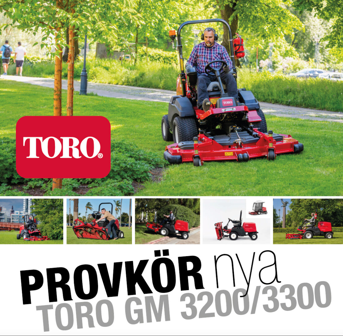 Provkör Toros nya frontrotorklippare GM 3200/3300 hemma hos dig! - Hako